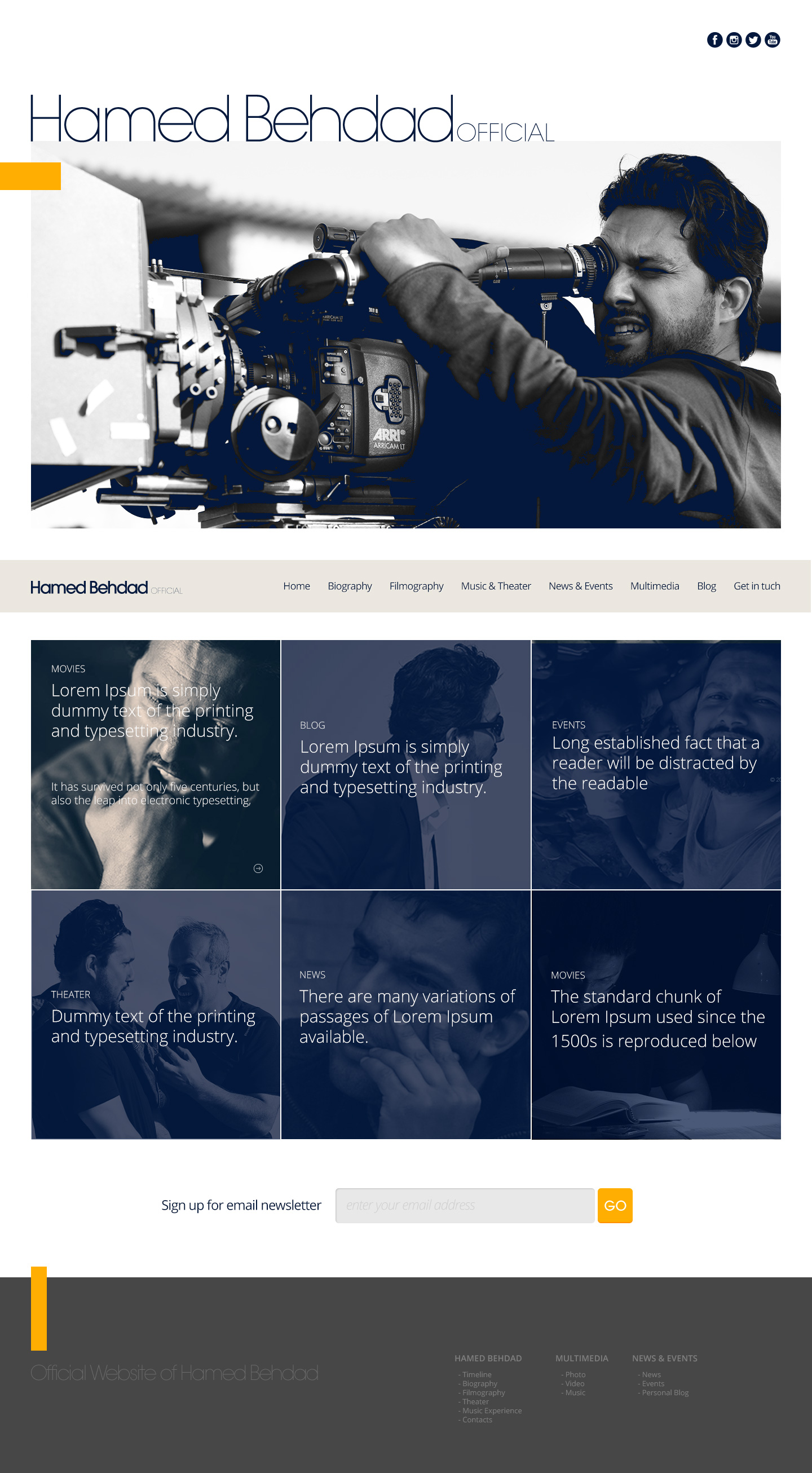 Hamed Behdad Official Website | Noghtechin Studio